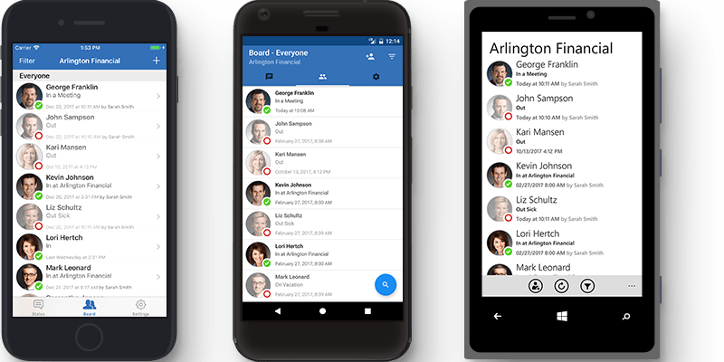 In/Out Board on your Phone • Simple In/Out