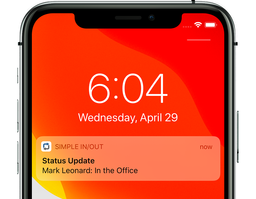 In/Out Board on your Phone • Simple In/Out