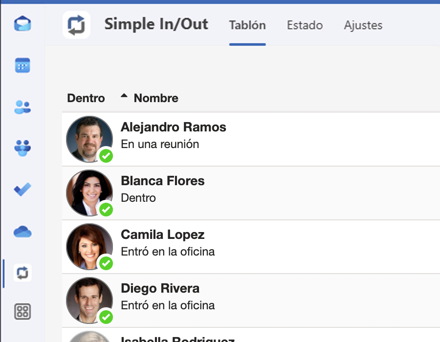 Microsoft Outlook • Simple In/Out